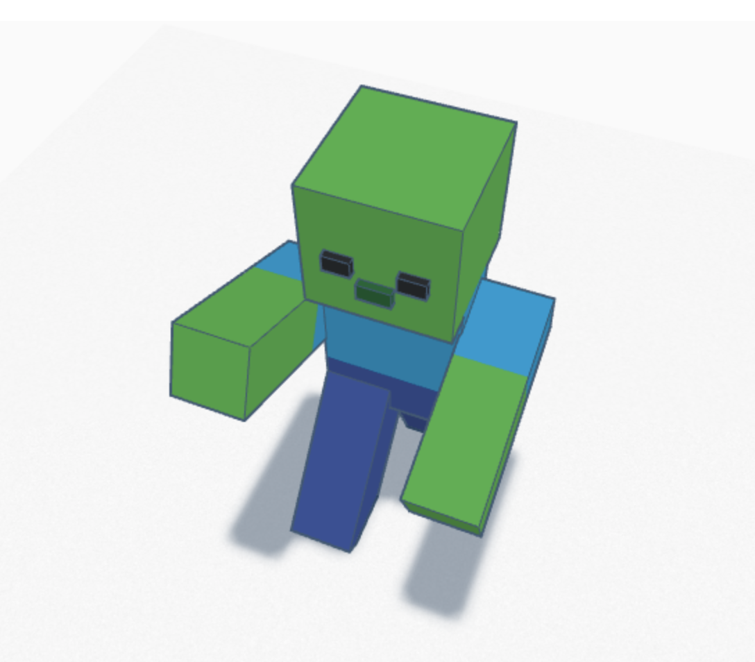 STL file Zombie Minecraft Zombie 🧟・3D printing model to download・Cults