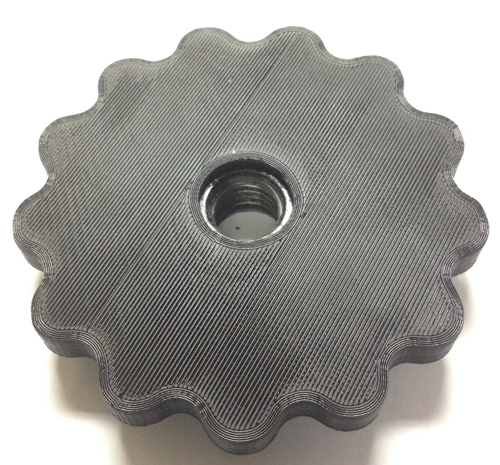 Free 3D file Large thumbwheel for 5/8" nut・3D print design to download ...