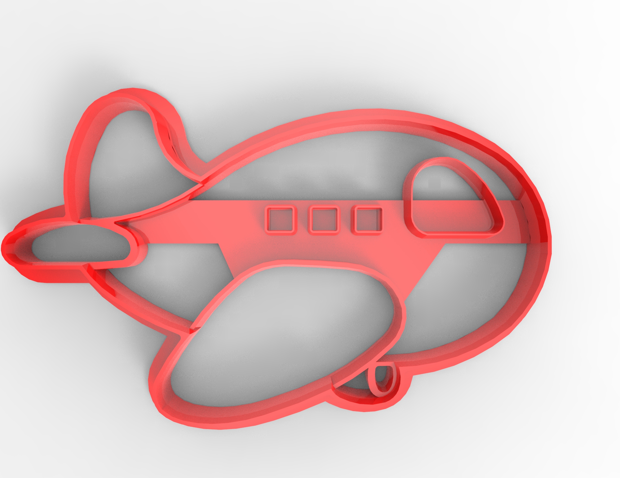 Archivo STL Airplane cookie cutter / cortante galletas avión infantil ...