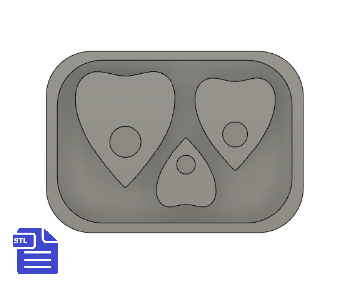 3D file Planchette Set Silicone Mold Tray 🪄・3D printable model to ...
