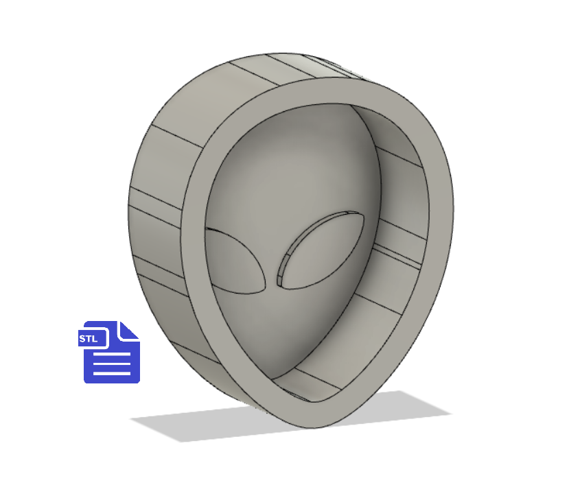 3D file 1pc Alien Bath Bomb Mold・3D print model to download・Cults