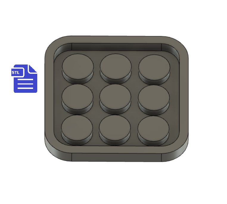 3D file Circles Silicone Mold Tray・3D printable design to download・Cults
