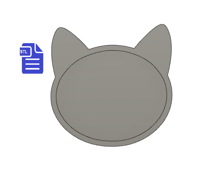 3D file Cat Head Coaster・Model to download and 3D print・Cults