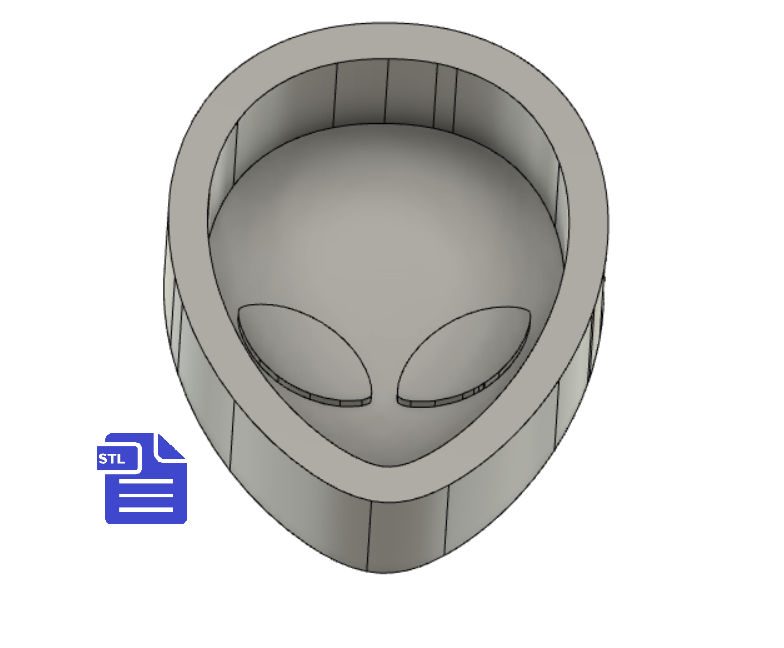 3D file 1pc Alien Bath Bomb Mold・3D print model to download・Cults