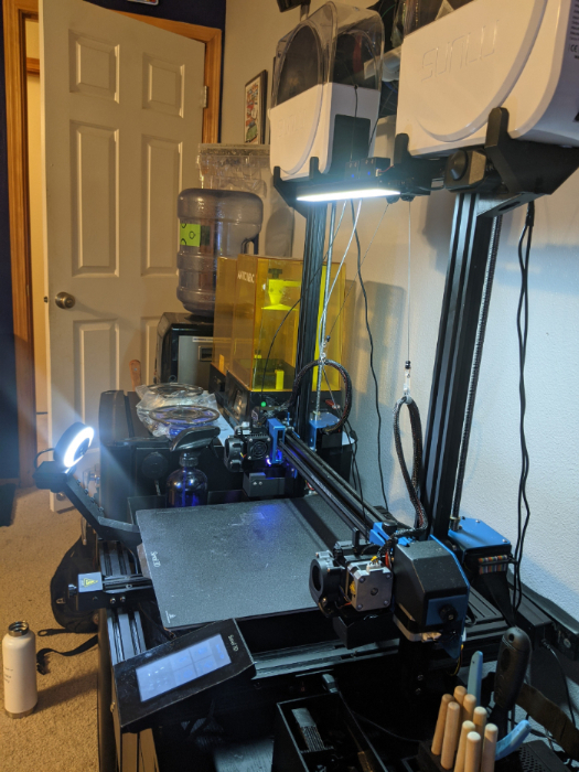 Free STL file Retractable Reel 3D Printer Cable Holder 🖨️・3D printer ...