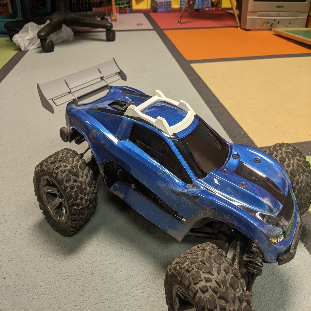 Free 3D file Traxxas Rustler 4x4 VXL Wing・3D print object to download・Cults
