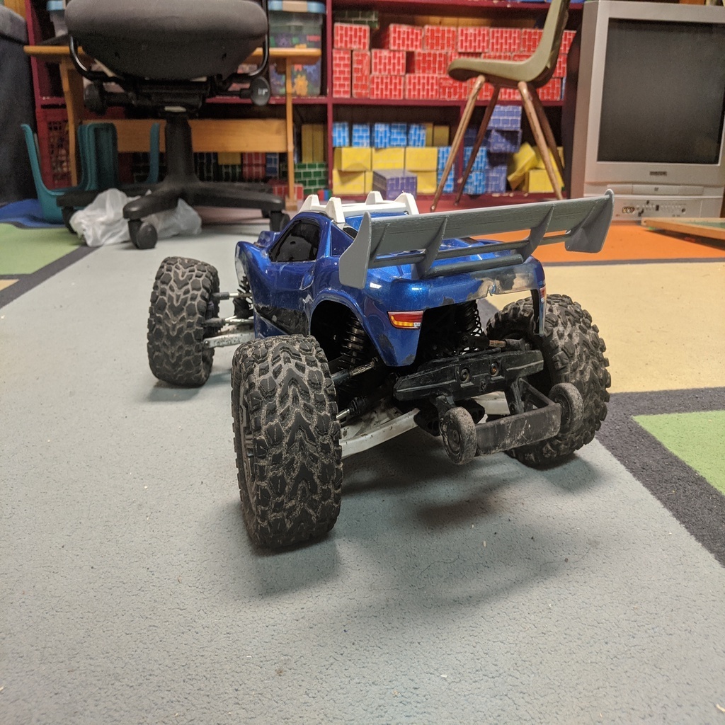 Free 3D file Traxxas Rustler 4x4 VXL Wing・3D print object to download・Cults