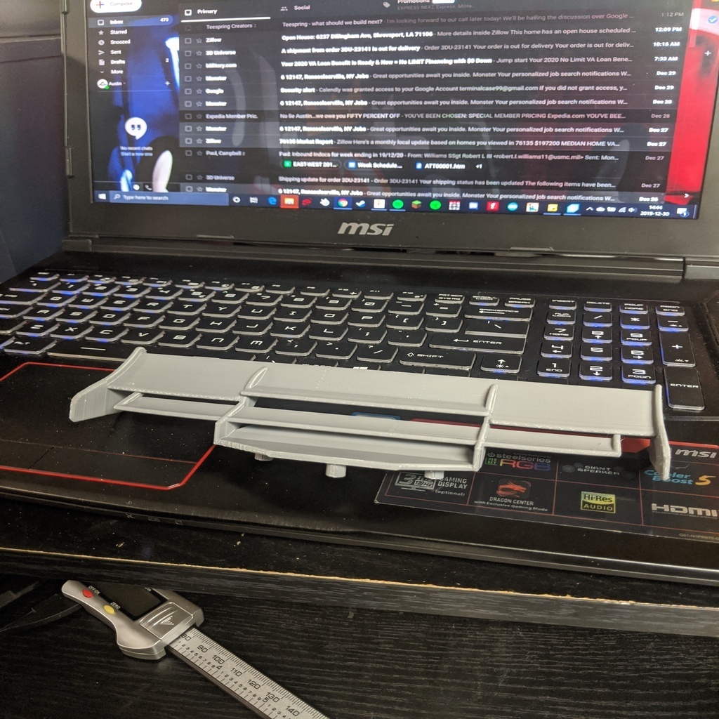 Archivo 3D gratis Traxxas Rustler 4x4 VXL Wing・Modelo para descargar y ...