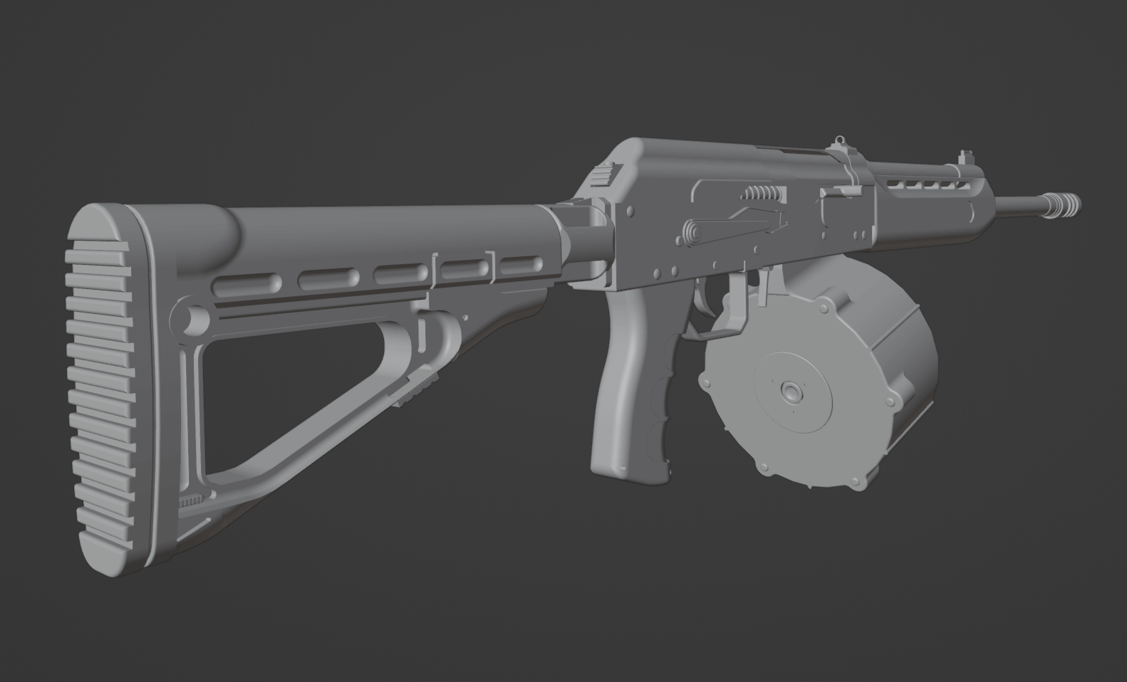STL file Saiga-12 High Detail Gun Model 🔫・3D printer model to download ...