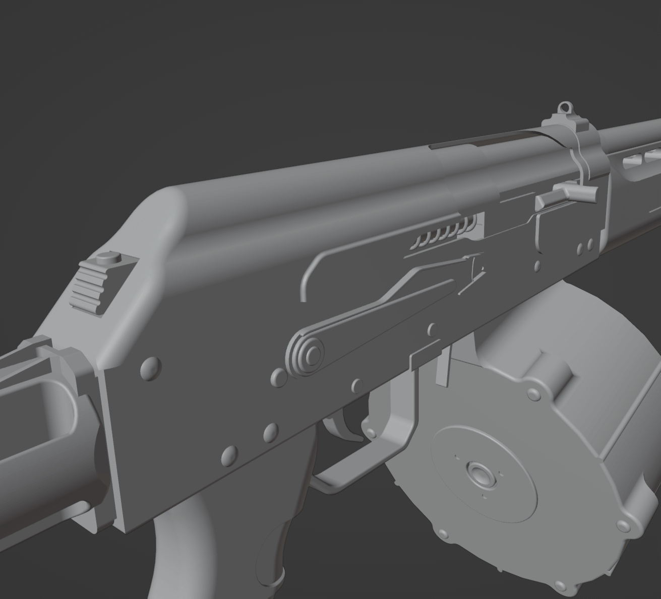 STL file Saiga-12 High Detail Gun Model 🔫・3D printer model to download ...