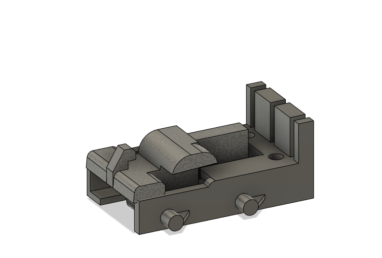 Free 3D file Airsoft P90 trigger microswitch insert with mechanical cut ...