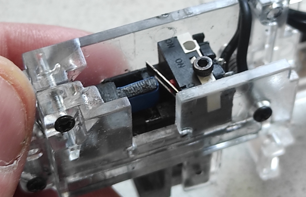 Free 3D file Airsoft P90 trigger microswitch insert with mechanical cut ...