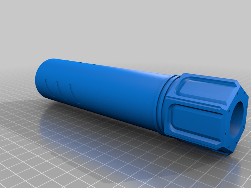 Free STL file Airsoft Suppressor for p90 and other 🔫・3D printable ...