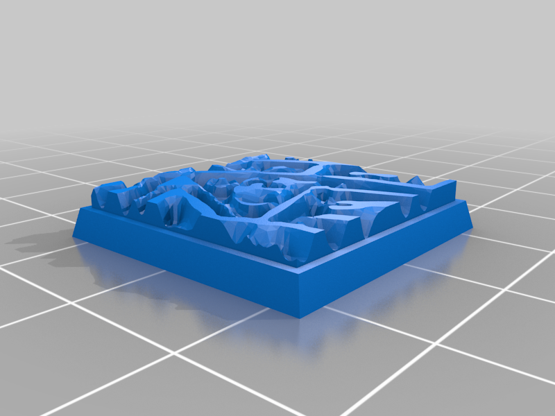 Free 3D file Aztec 25mm square bases 🟪・3D printer model to download・Cults