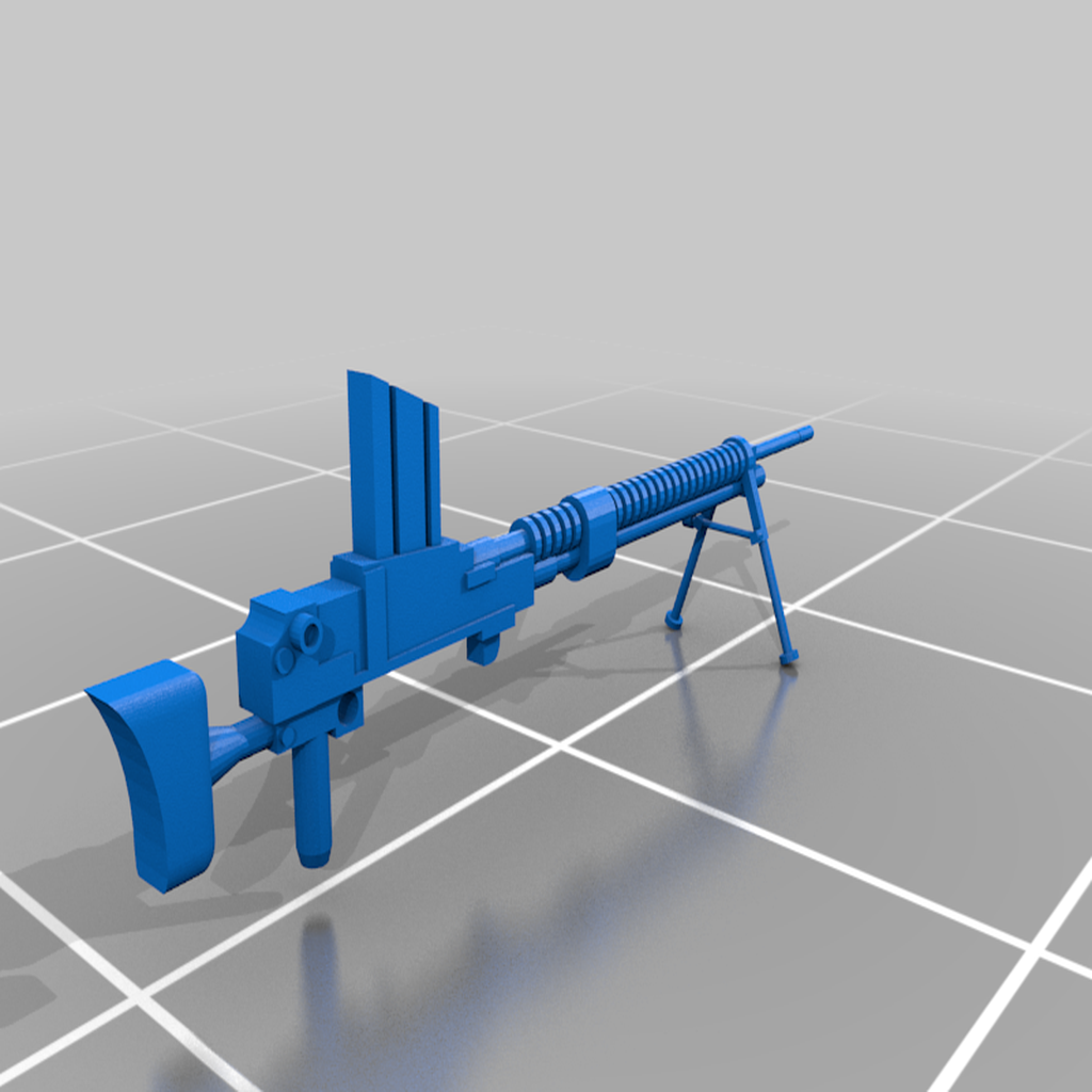 Free 3D file Type 97 japanese medium machine gun 1:56 / 28mm 🔫・Template ...