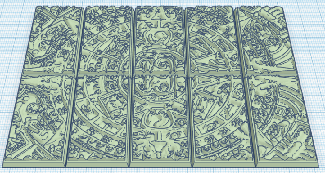 Free 3D file Aztec 25x50mm rectangular bases ⚔・3D printer model to ...