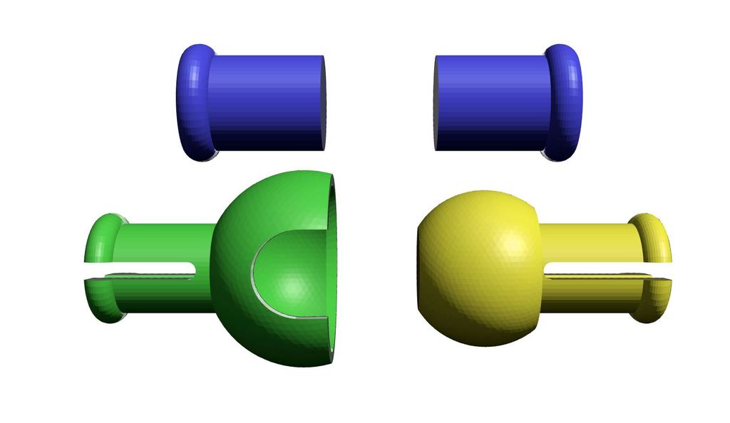 Free 3D file Push in and lock ball and socket with cutters・3D printer ...