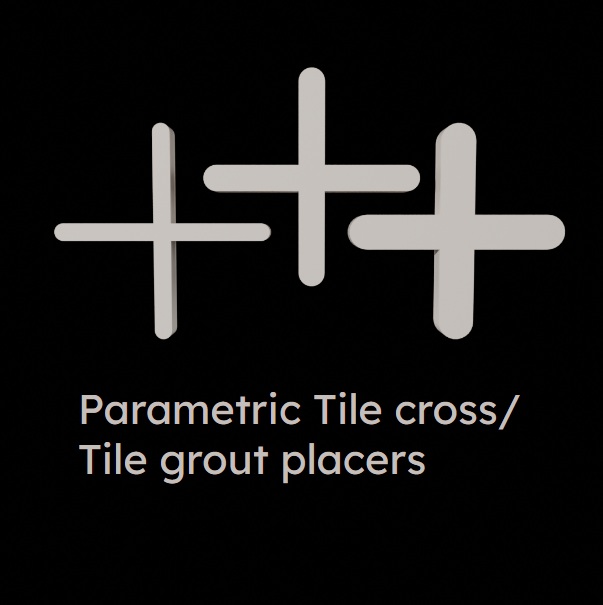 Free 3D file Parametric Tile cross/ Tile grout placers ・3D print design ...