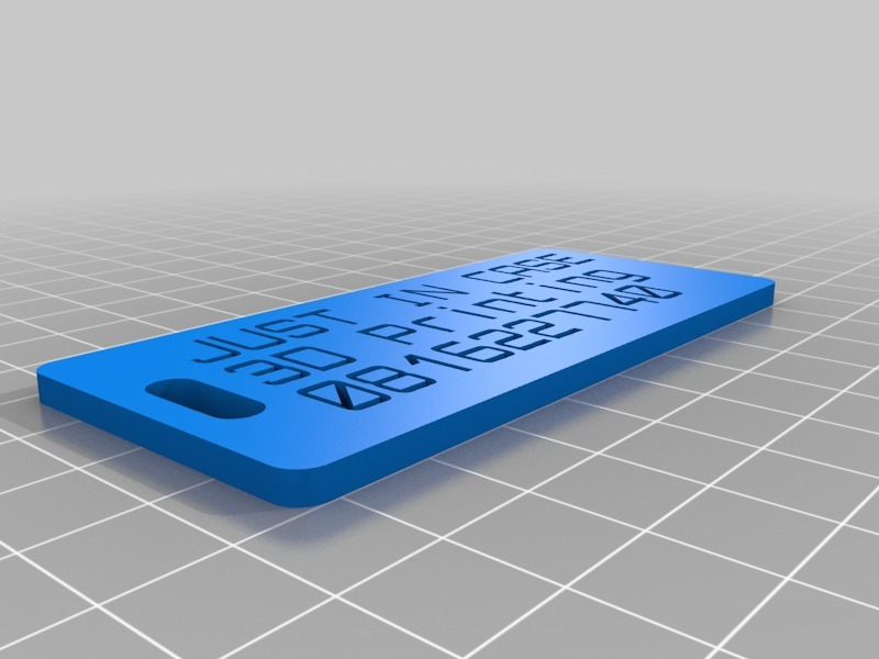 Free 3D file name card label・3D printer model to download・Cults