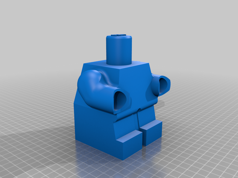 Fichier STL gratuit Lego Maxifigure 10:1 Bébé・Objet pour impression 3D ...