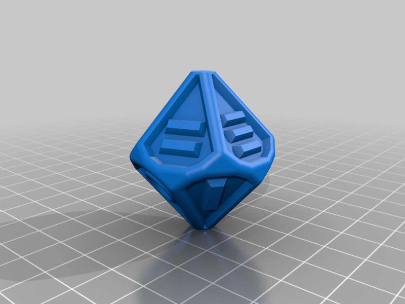 Free STL file Dice Full Dungeons and Dragons Set for blind people D4 D6 ...