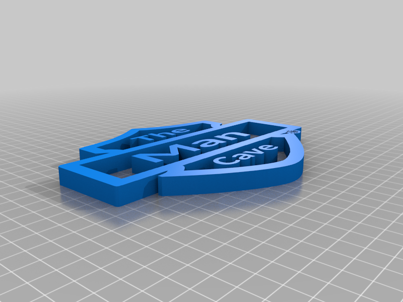 Free 3D file man cave sign 👨・3D printer design to download・Cults