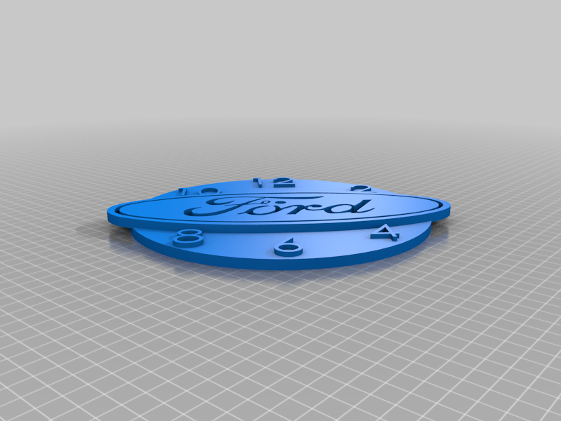 Free 3D file ford clock・3D printer model to download・Cults