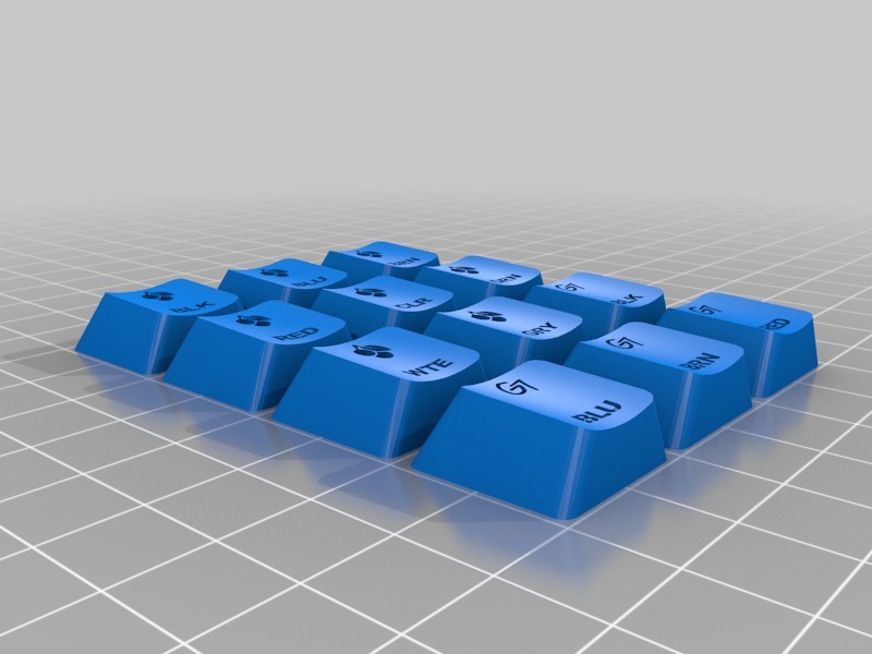 Free 3D file 12 Cherry Keycaps for Varmilo Switch Tester・Template to ...