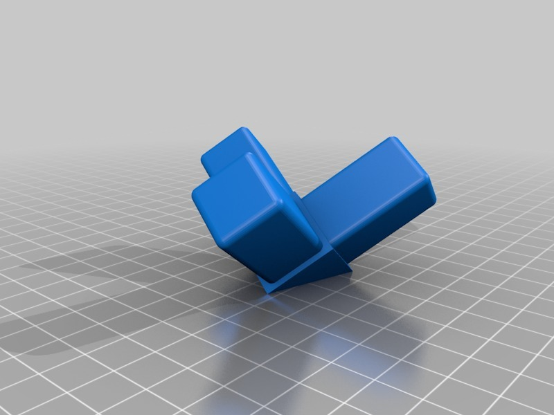 Free 3D file Customizable square tube corner bracket・3D printing ...