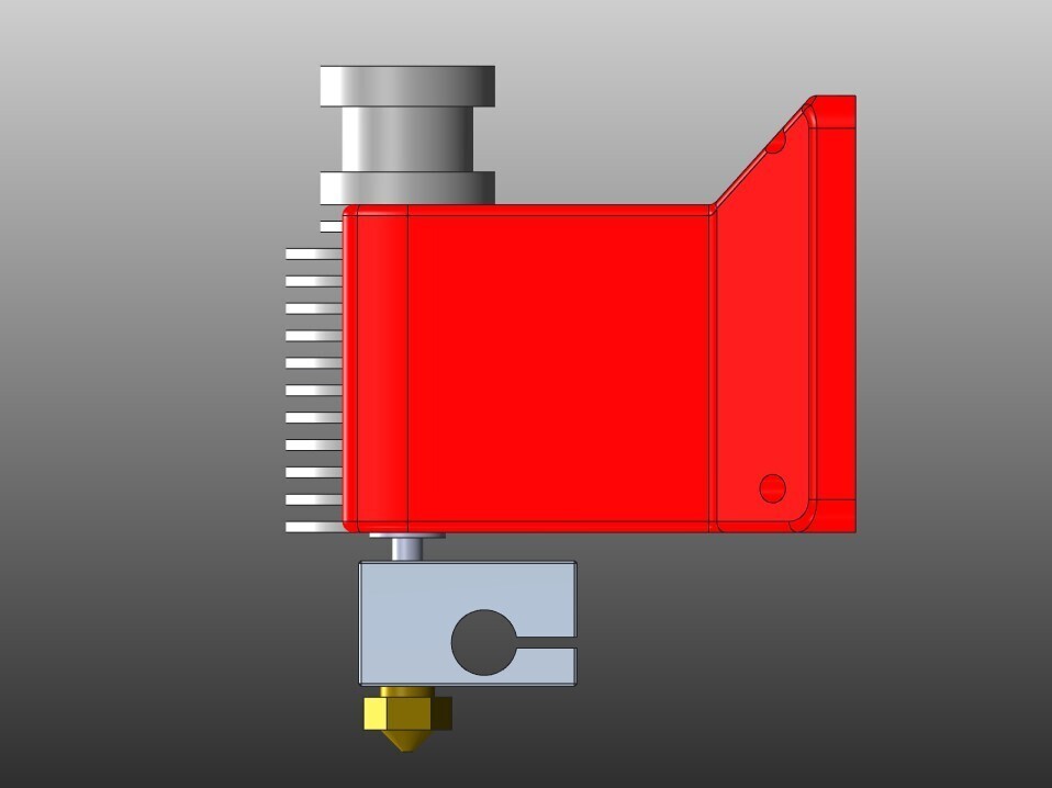 STL file Fan duct E3D V6 30x30 to 40x40 4010 3010 Prusa I3・3D print ...