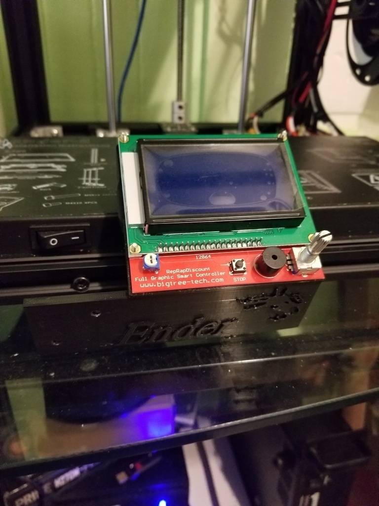 Free 3D file Ender 5 Reprap LCD 12864 base mod 🧞‍♂️・3D print model to download・Cults