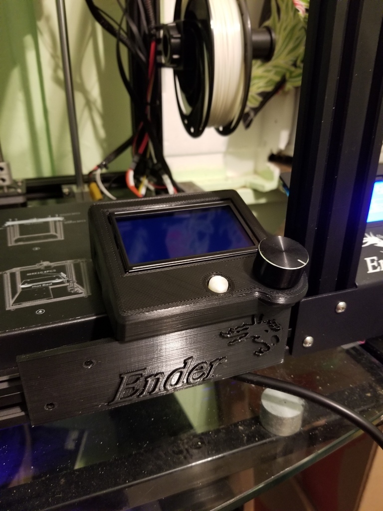 Free 3D file Ender 5 Reprap LCD 12864 base mod 🧞‍♂️・3D print model to download・Cults