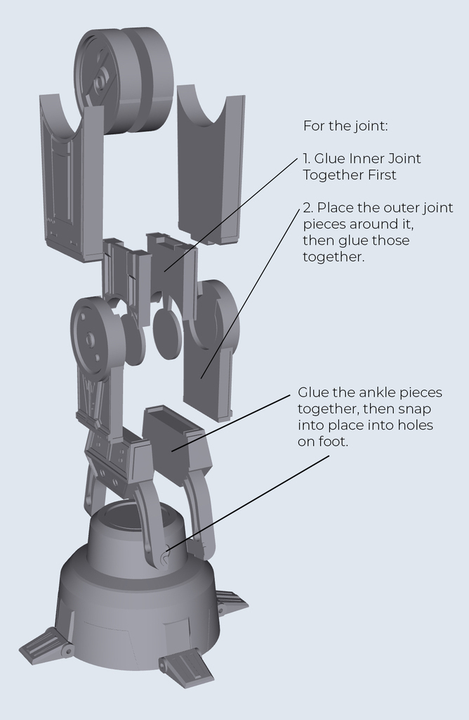 Free 3D file Star Wars AT-AT Leg - Black Series 6" Scale ⭐・3D printable ...