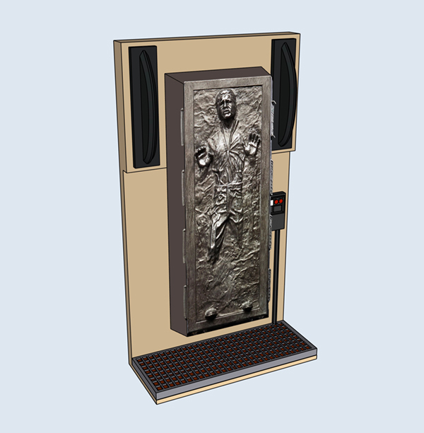 Fichier STL gratuit Base de présentation Han Solo en carbonite - Star ...