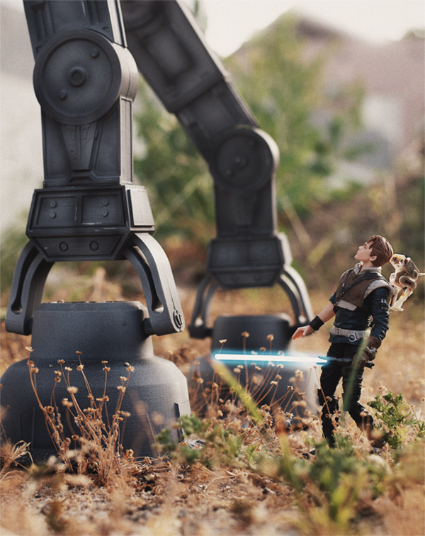 Free 3D file Star Wars AT-AT Leg - Black Series 6" Scale ⭐・3D printable ...