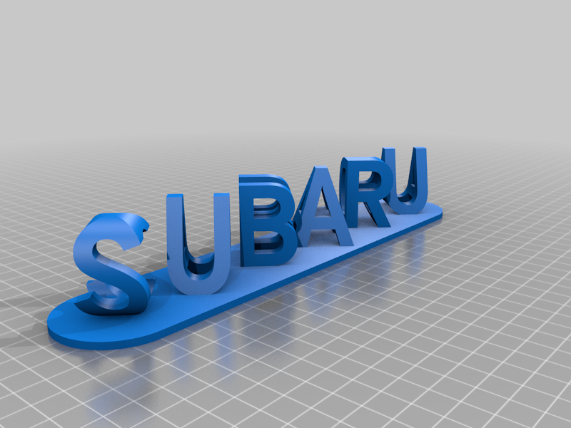 Free 3D file Subaru Canada・Template to download and 3D print・Cults