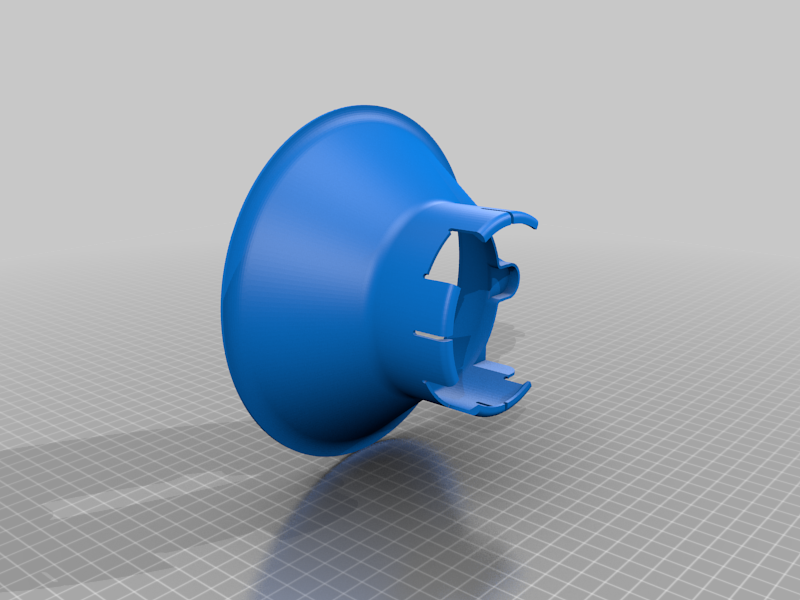 Free 3D file Anemometer funnel PM6252A or PM6252B to 150mm (added 200mm ...