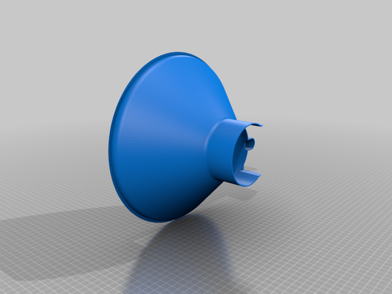 Free 3D file Anemometer funnel PM6252A or PM6252B to 150mm (added 200mm ...