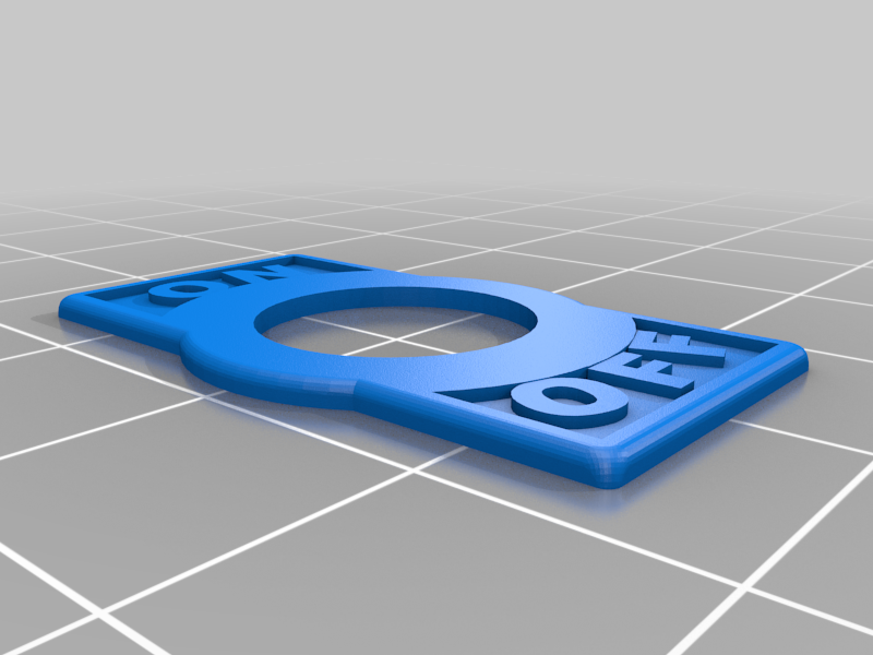 Free 3D file Label for toggle switches (On/Off)・3D printer model to ...