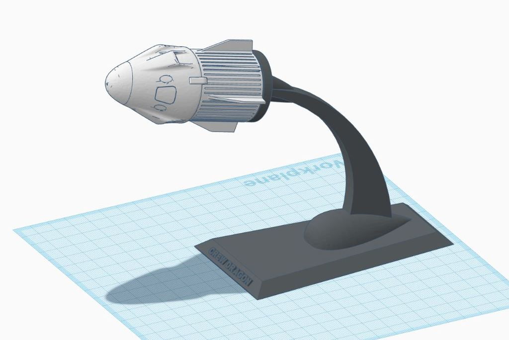 Free 3D file SpaceX Crew Dragon Capsule Display Stand 🐉・3D printing ...