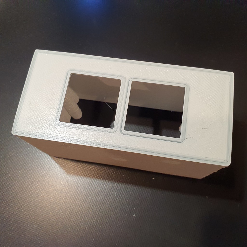 Free STL file Single Gang wall box - modified to under slide out desk ...