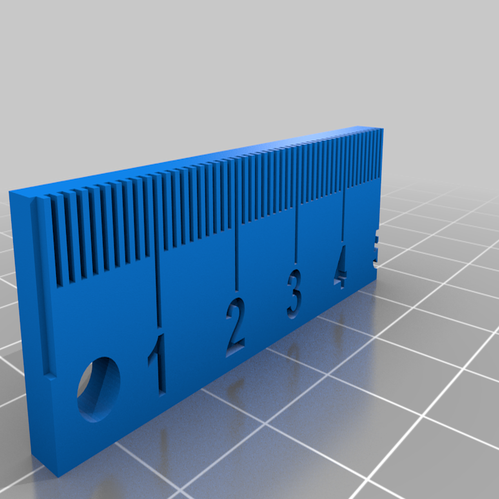 Free 3D file Keychain Ruler 50mm・3D printer design to download・Cults