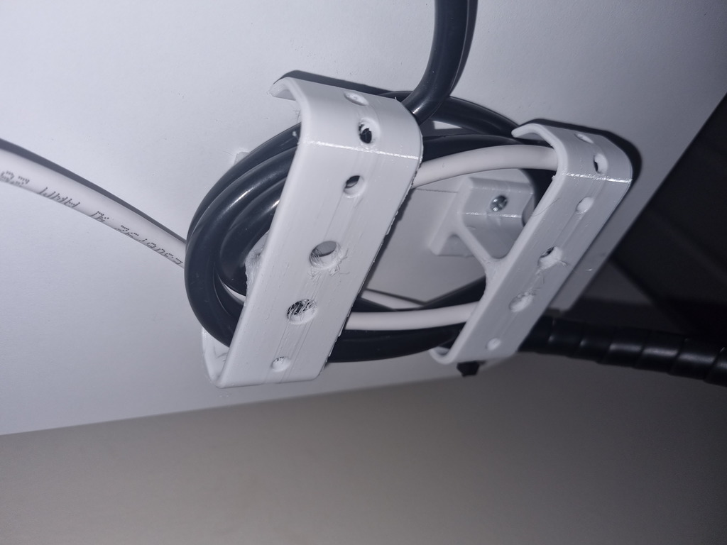 Free 3D file Under desk cable bracket・3D printing template to download ...
