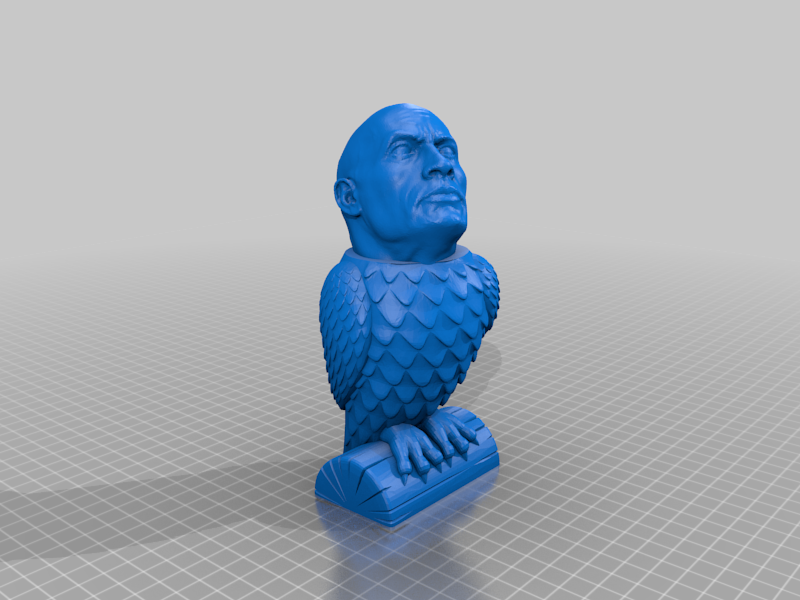 Free 3D file rowl (Dwayne the rowl Johnson)・3D printable model to ...