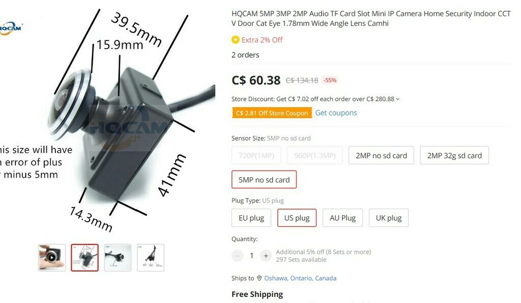 Free 3D file Fisheye Security Camera Enclosure 📷・3D printing design to ...