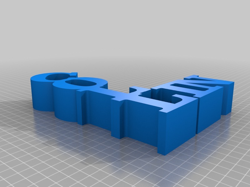 Archivo 3D gratis Collin WORD Escultura・Plan de la impresora 3D para ...