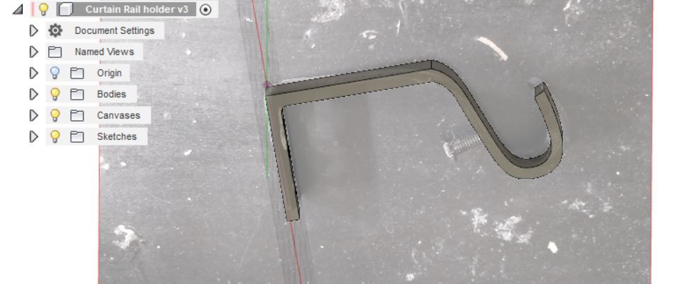 Free 3D file Curtain Rail Bracket・3D print design to download・Cults