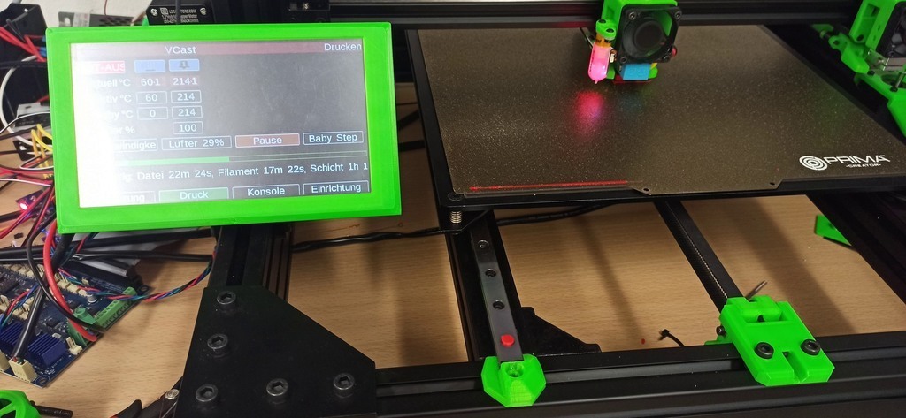 Archivo STL gratis Soporte de pantalla RatRig V-Cast Fysetc Paneldue 7i ...