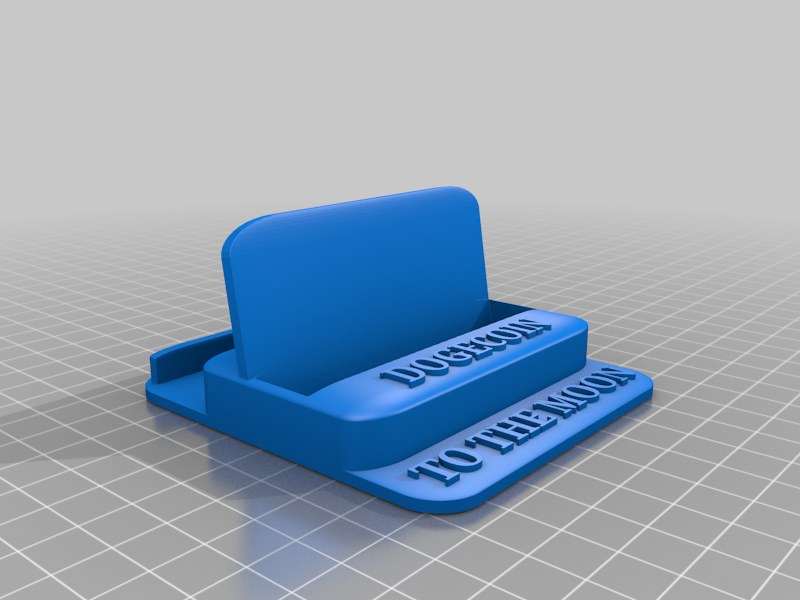 Free 3D file Dogecoin Mobile Phone Desk Stand - Designed to fit Iphone ...