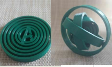 Free 3D file avengers logo gyro・3D printable model to download・Cults